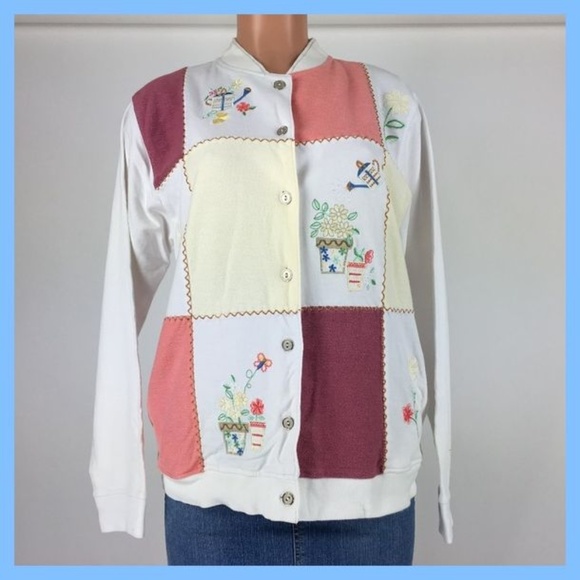 National | Sweaters | National Womens Size L Multicolor Sweater Jacket ...